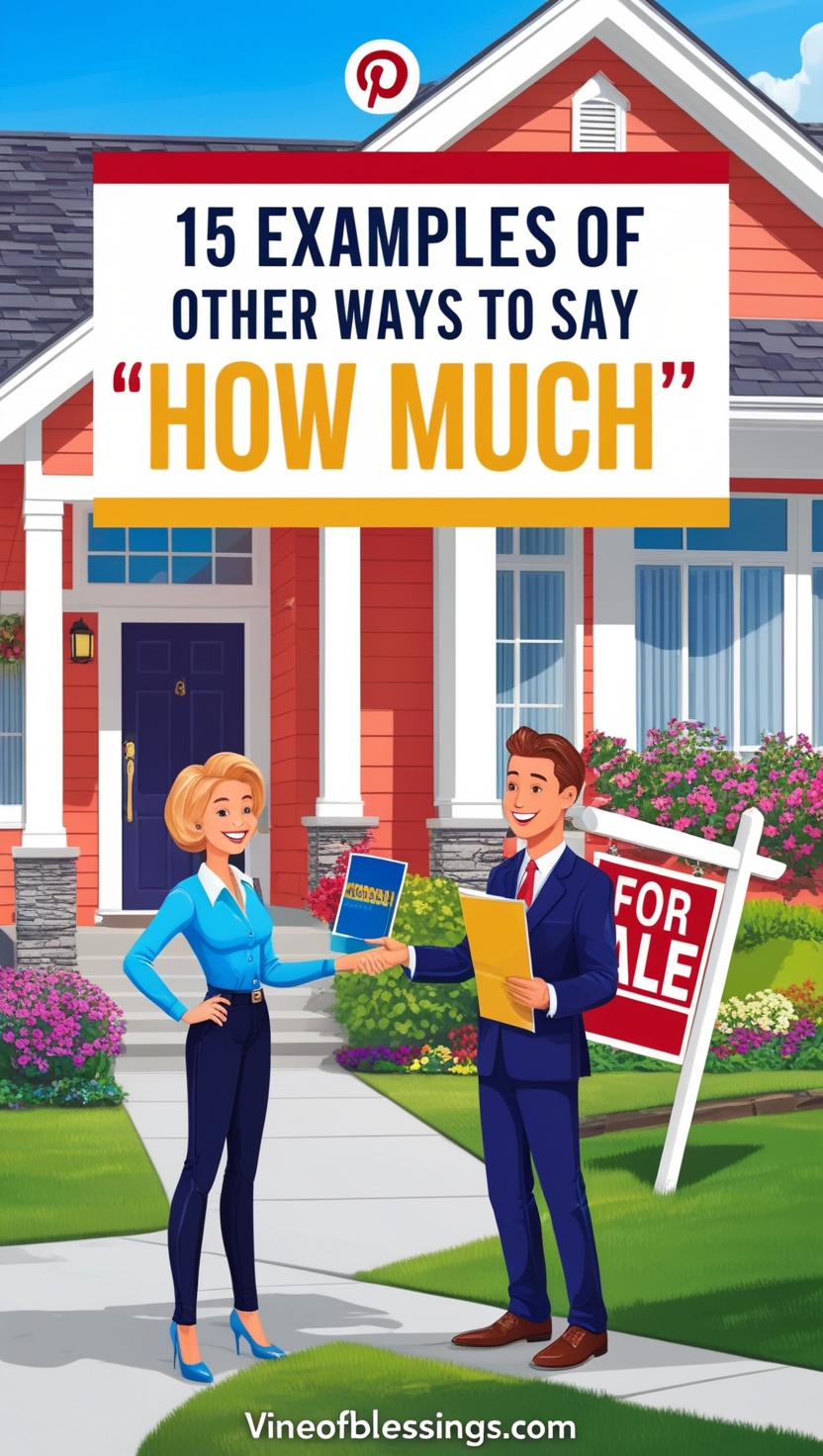 15 Examples of Other Ways to Say “How Much” | Vine of Blessings